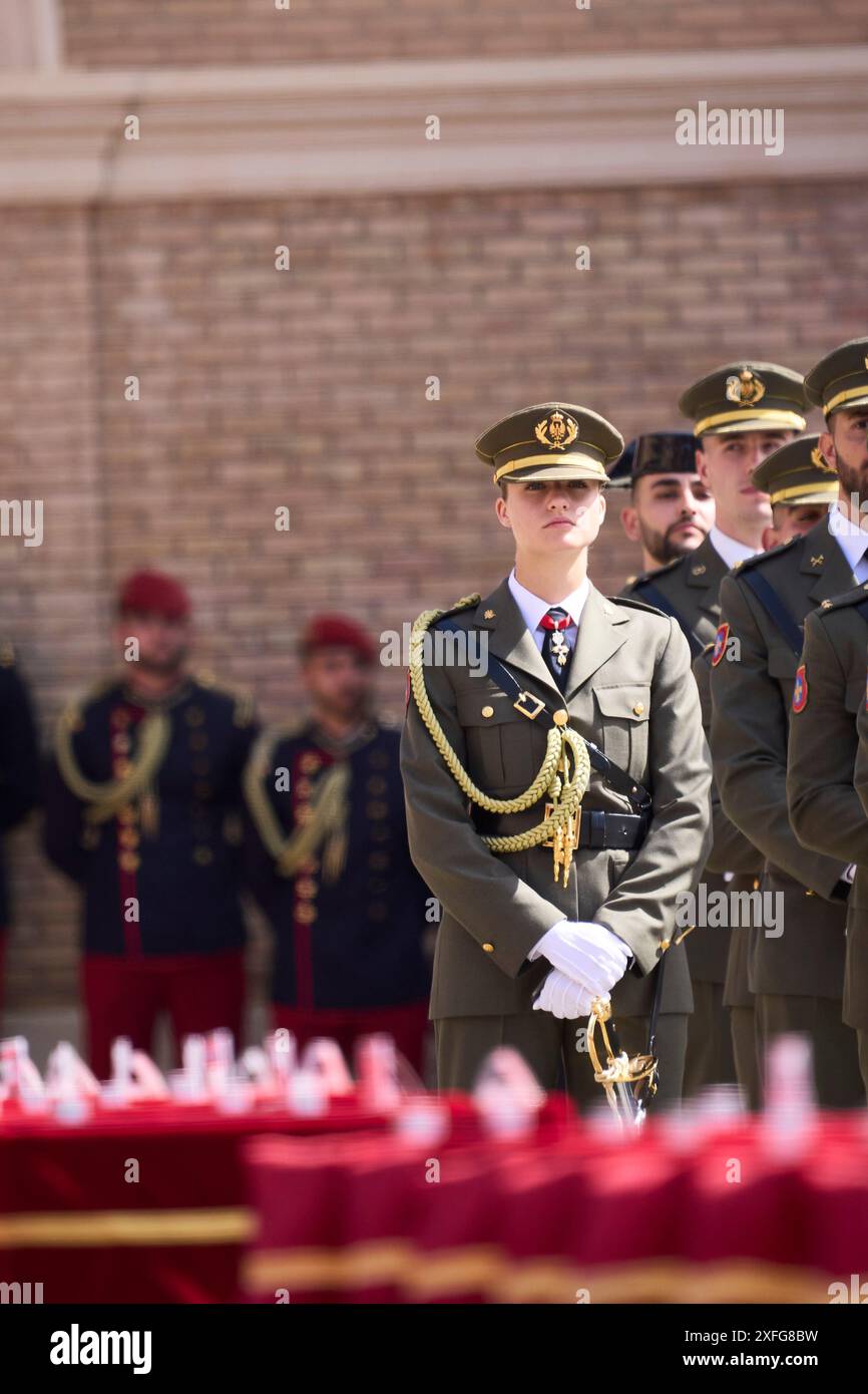 Zaragoza. Spain. 20240703, Crown Princess Leonor attends Delivery of ...