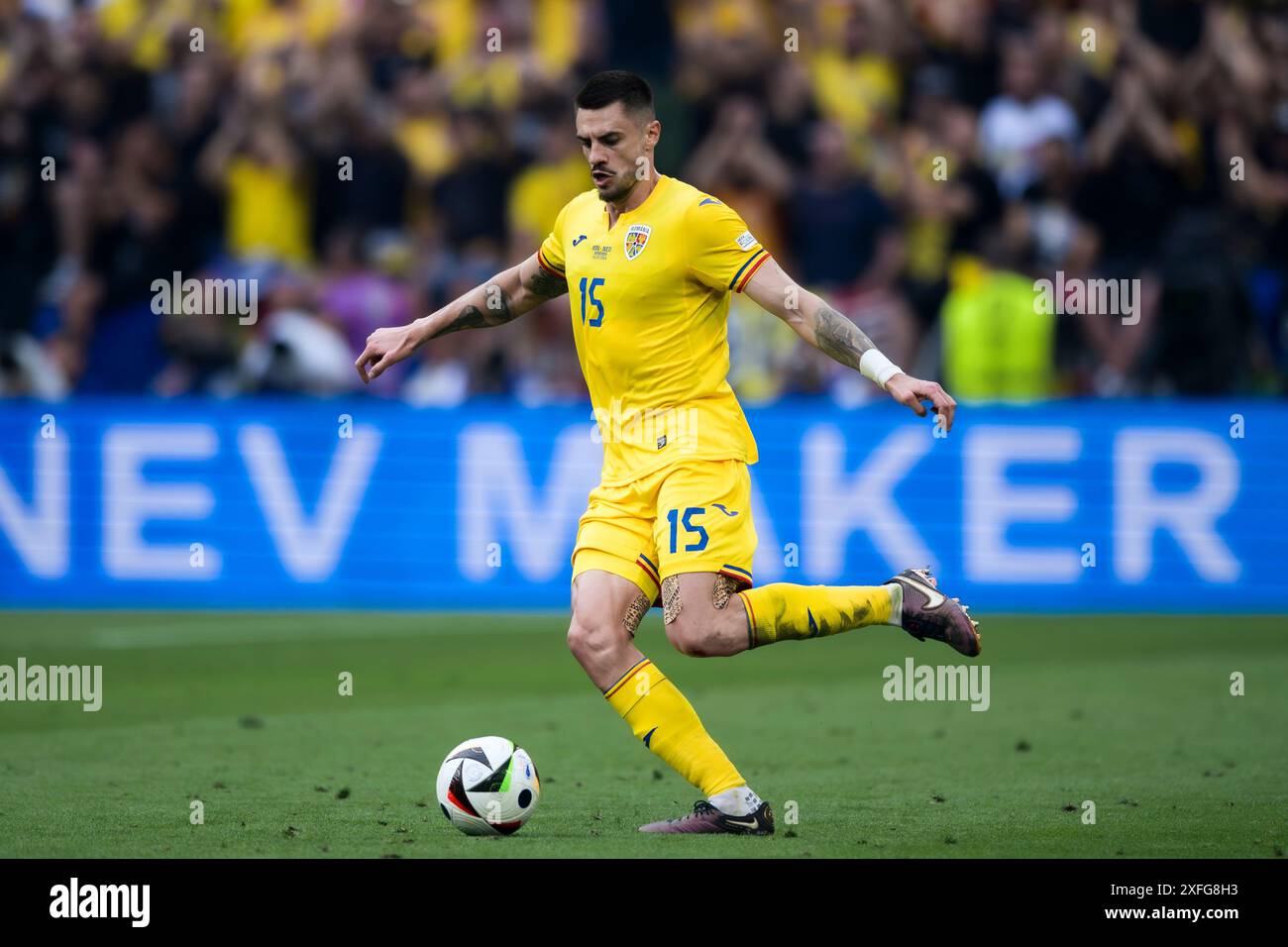 Munich, Germany. 2 July 2024. Andrei Burca of Romania in action during ...
