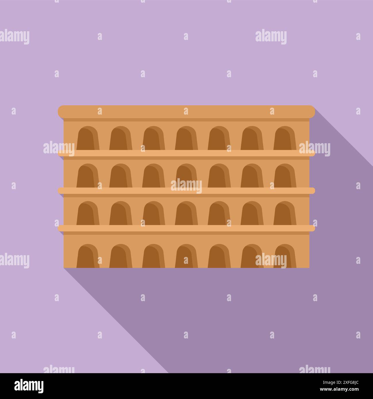 Ancient roman colosseum facade with arches, showcasing roman ...