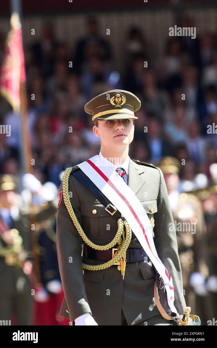 Zaragoza. Spain. 20240703, Crown Princess Leonor attends Delivery of ...