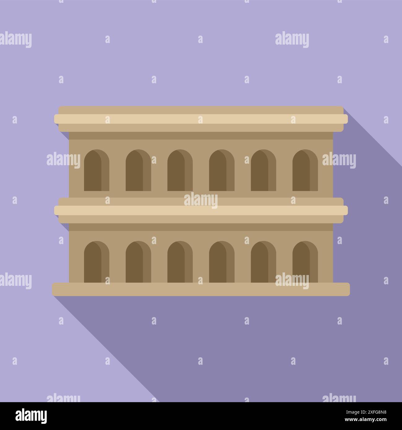 Ancient roman architecture with arches, symbolizing historical heritage ...