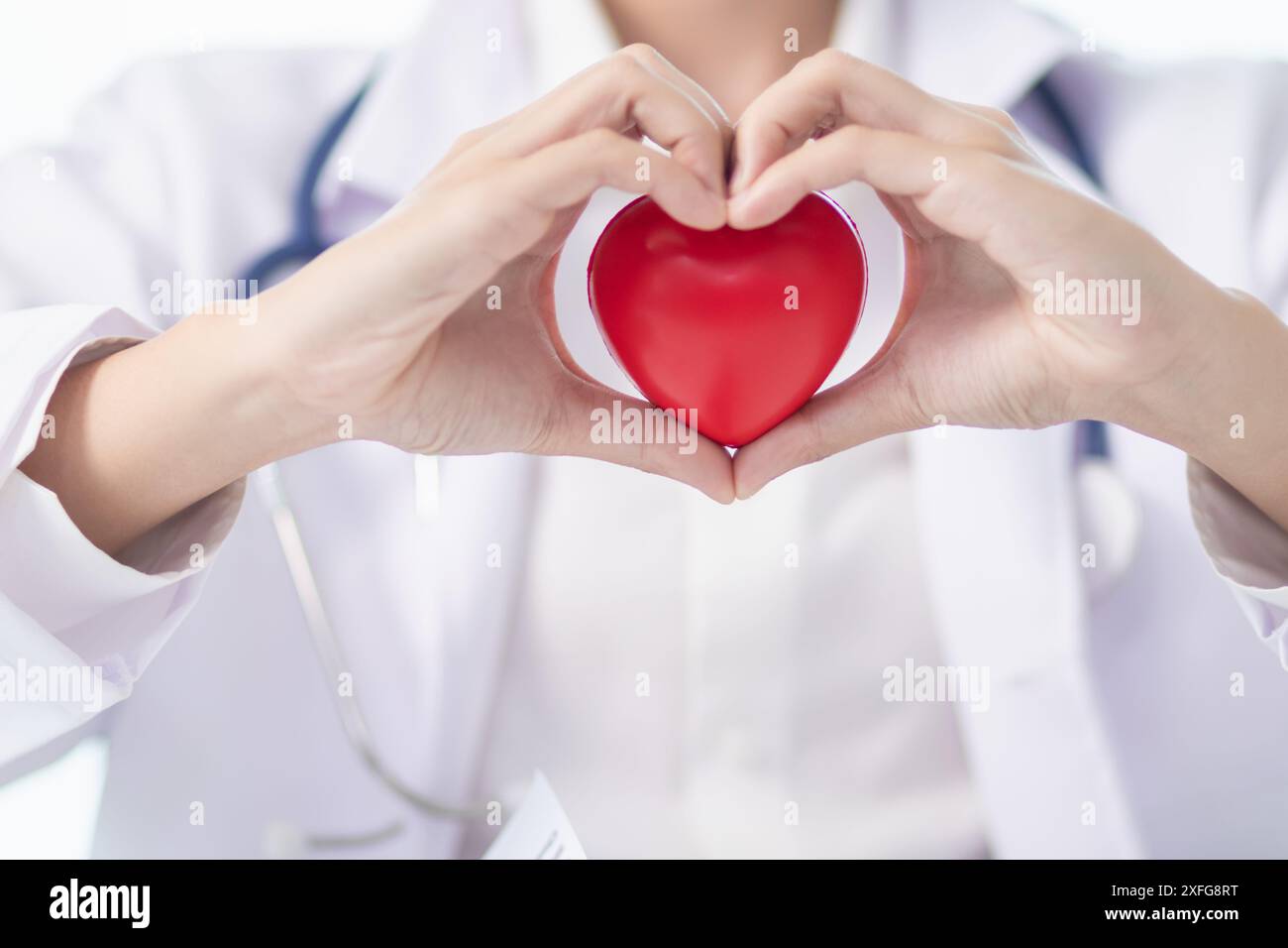 The red heart symbol in the doctor's hand is a symbol of the campaign ...