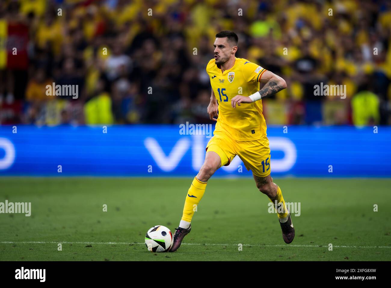 Munich, Germany. 2 July 2024. Andrei Burca of Romania in action during ...