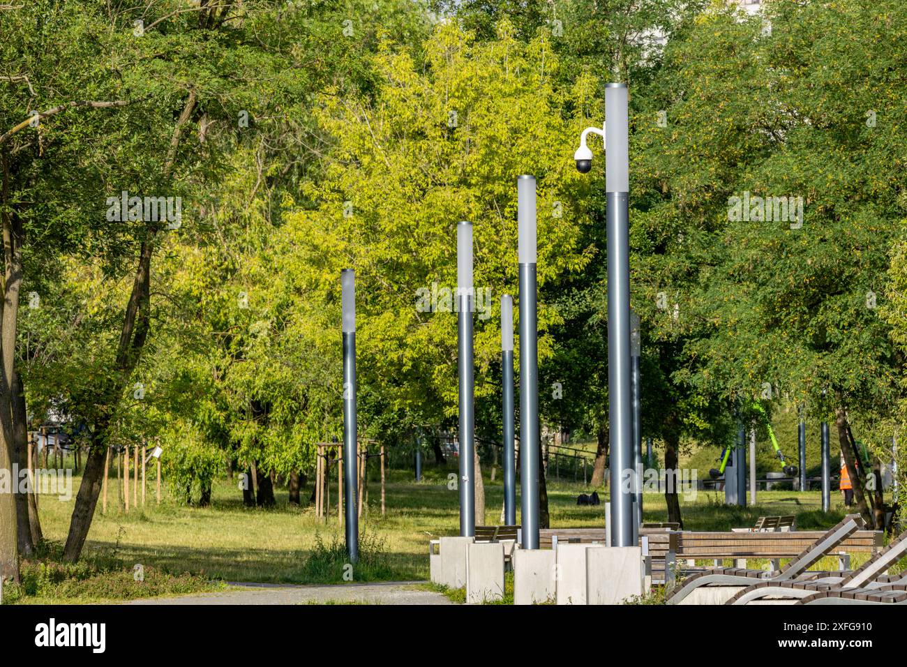 Camera hanging on the wall for video surveillance Stock Photo - Alamy