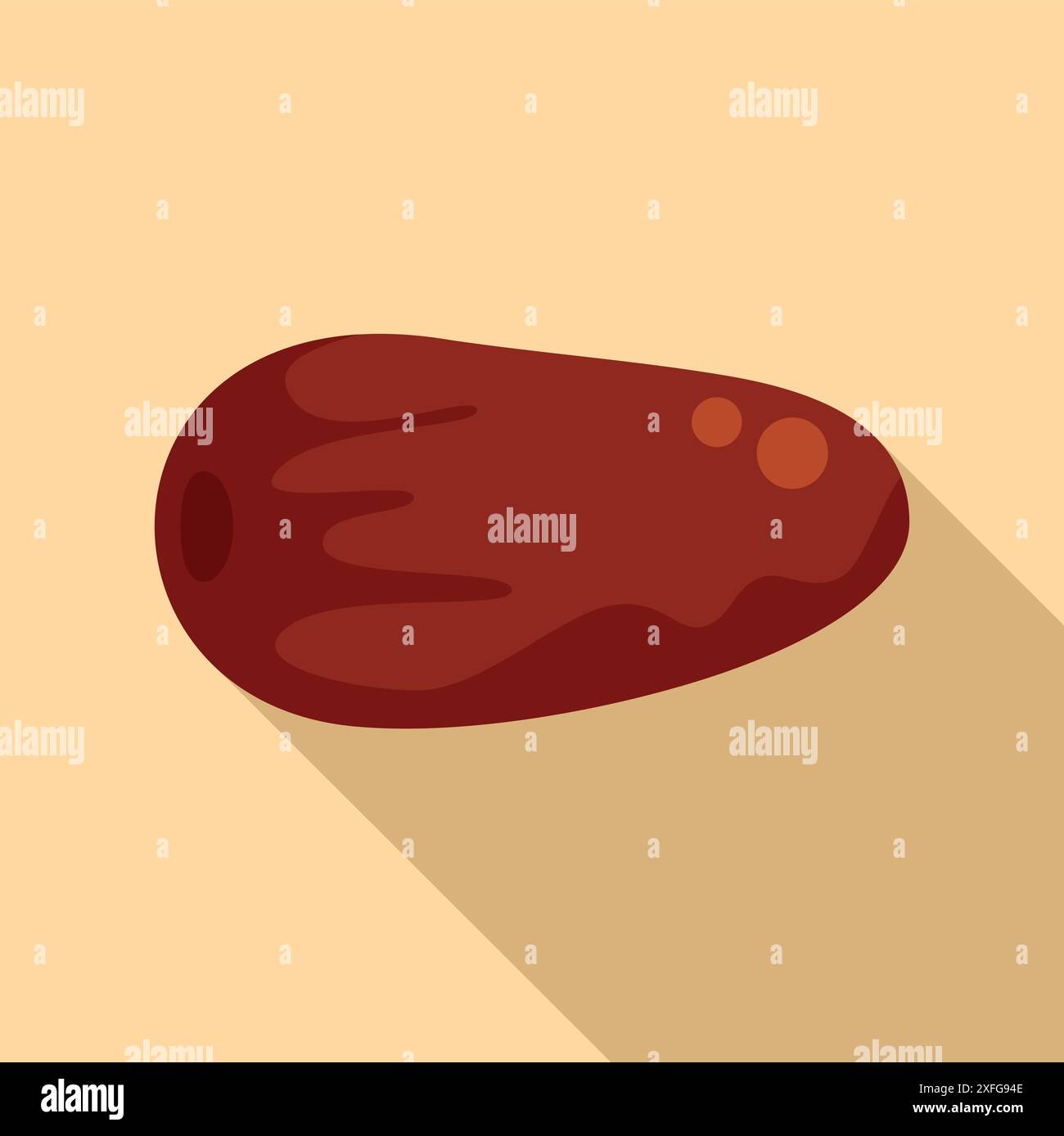 Delicious dried date fruit icon. Cartoon of dried date fruit icon for ...