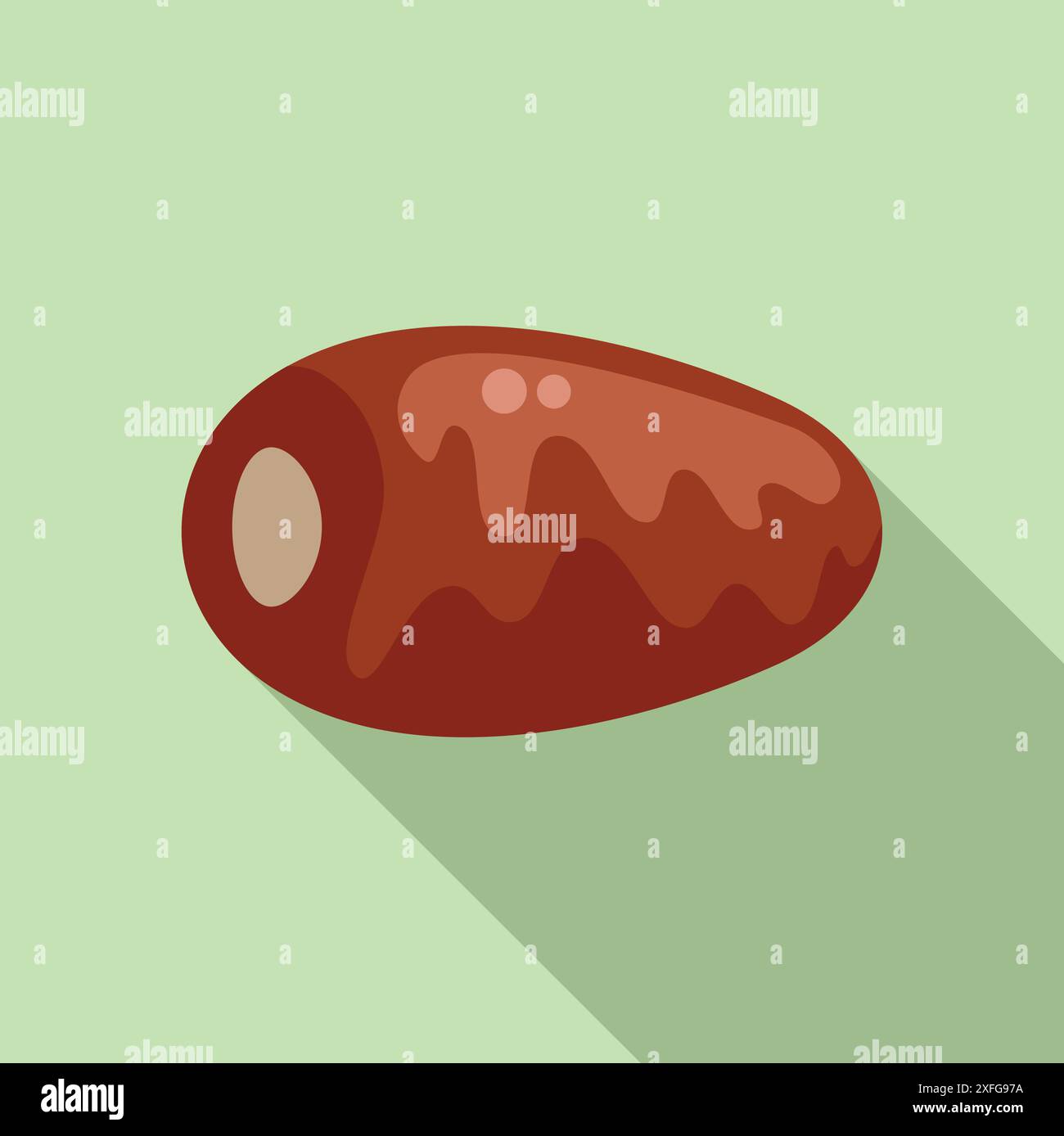 Single dried date fruit with syrup dripping, perfect for ramadan or ...