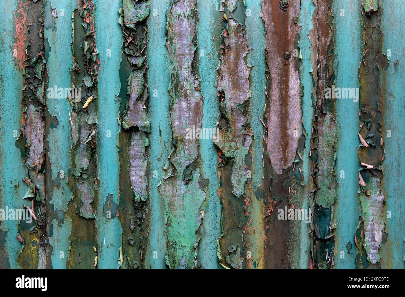 Blue corrugated metal cladding hi-res stock photography and images - Alamy