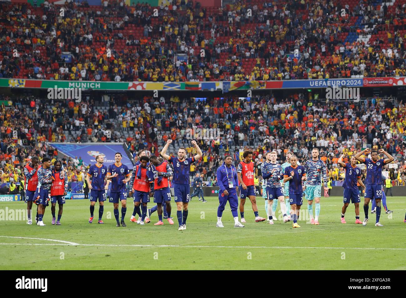 Munich, Germany. 2nd July, 2024. Netherlands team group (NED) Football ...