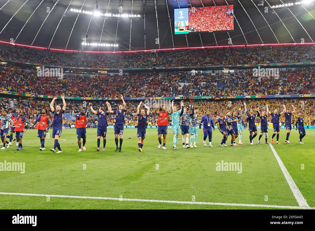 Munich, Germany. 2nd July, 2024. Netherlands team group (NED) Football ...