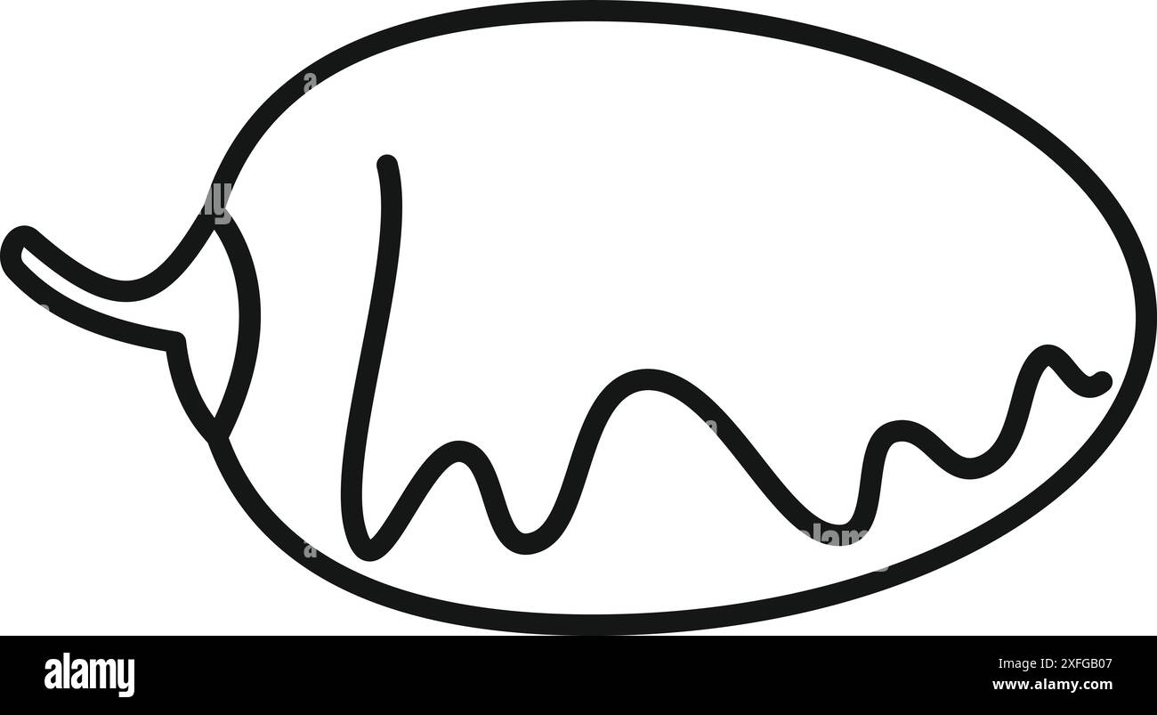 Simple line drawing of a habanero chili pepper Stock Vector Image & Art ...