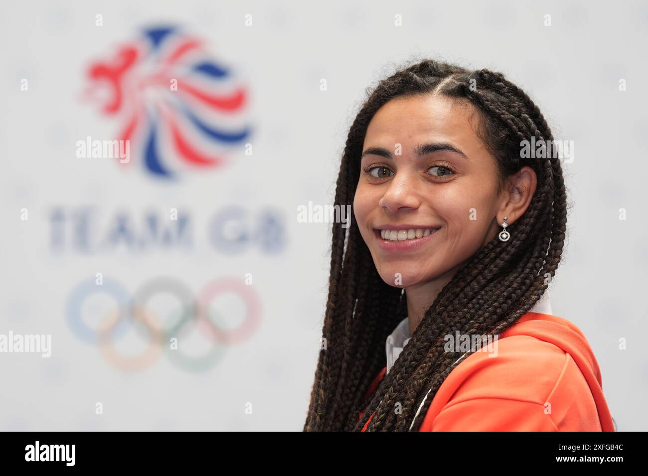 Molly Thompson-Smith during a Team GB kitting out session for the Paris ...