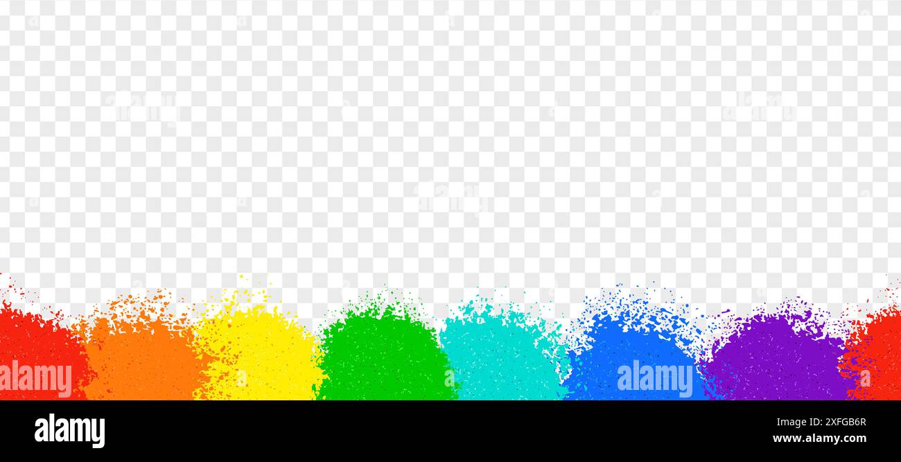 Hand drawn powder explosion seamless border Stock Vector Image & Art ...