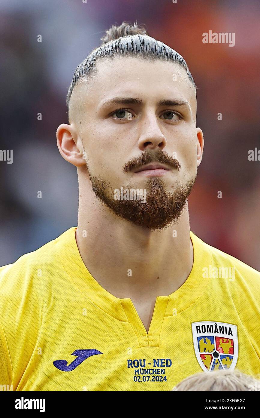 Munich, Germany. 2nd July, 2024. Radu Dragusin (ROU) Football/Soccer ...