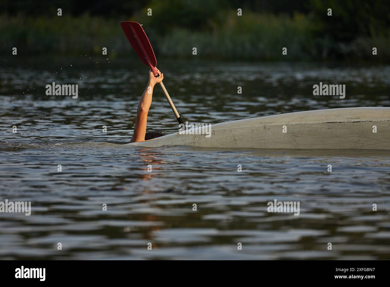Canoe flip hi-res stock photography and images - Alamy