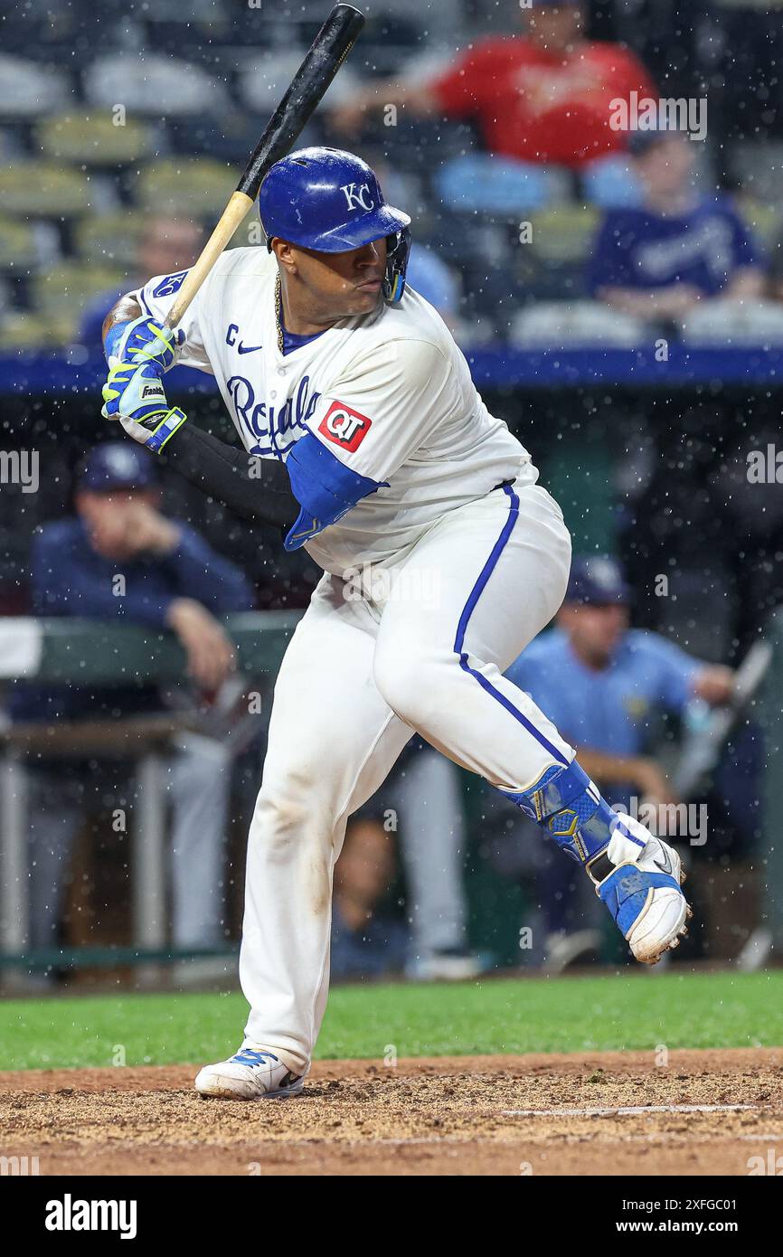 Kansas City, MO, USA. 2nd July, 2024. Kansas City Royals catcher ...