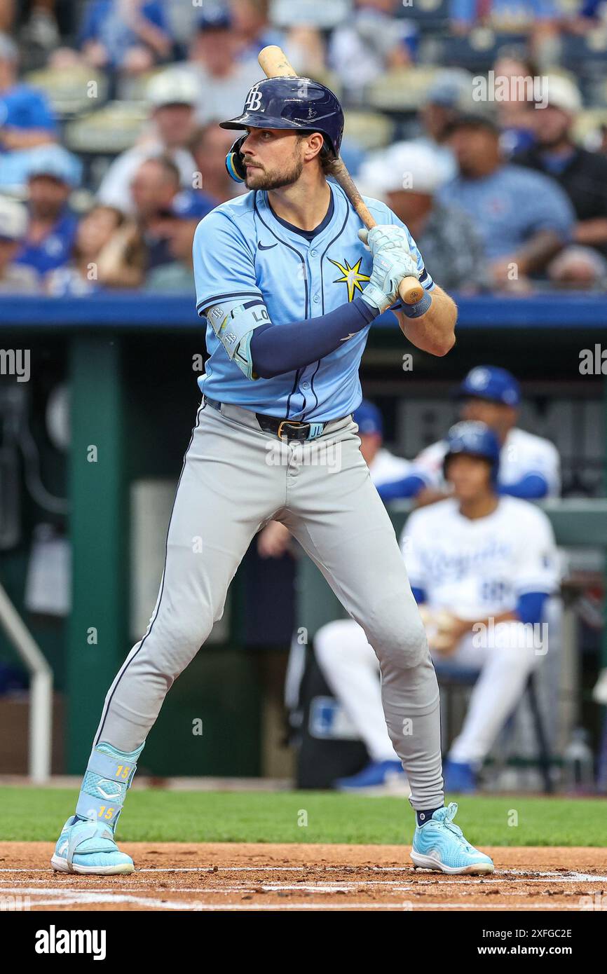 Kansas City, MO, USA. 2nd July, 2024. Tampa Bay Rays outfielder Josh ...
