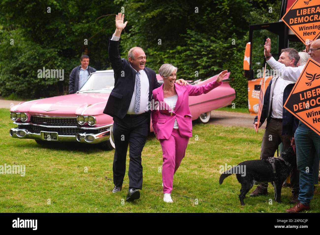 Liberal Democrats leader Sir Ed Davey (left) and deputy leader Daisy ...