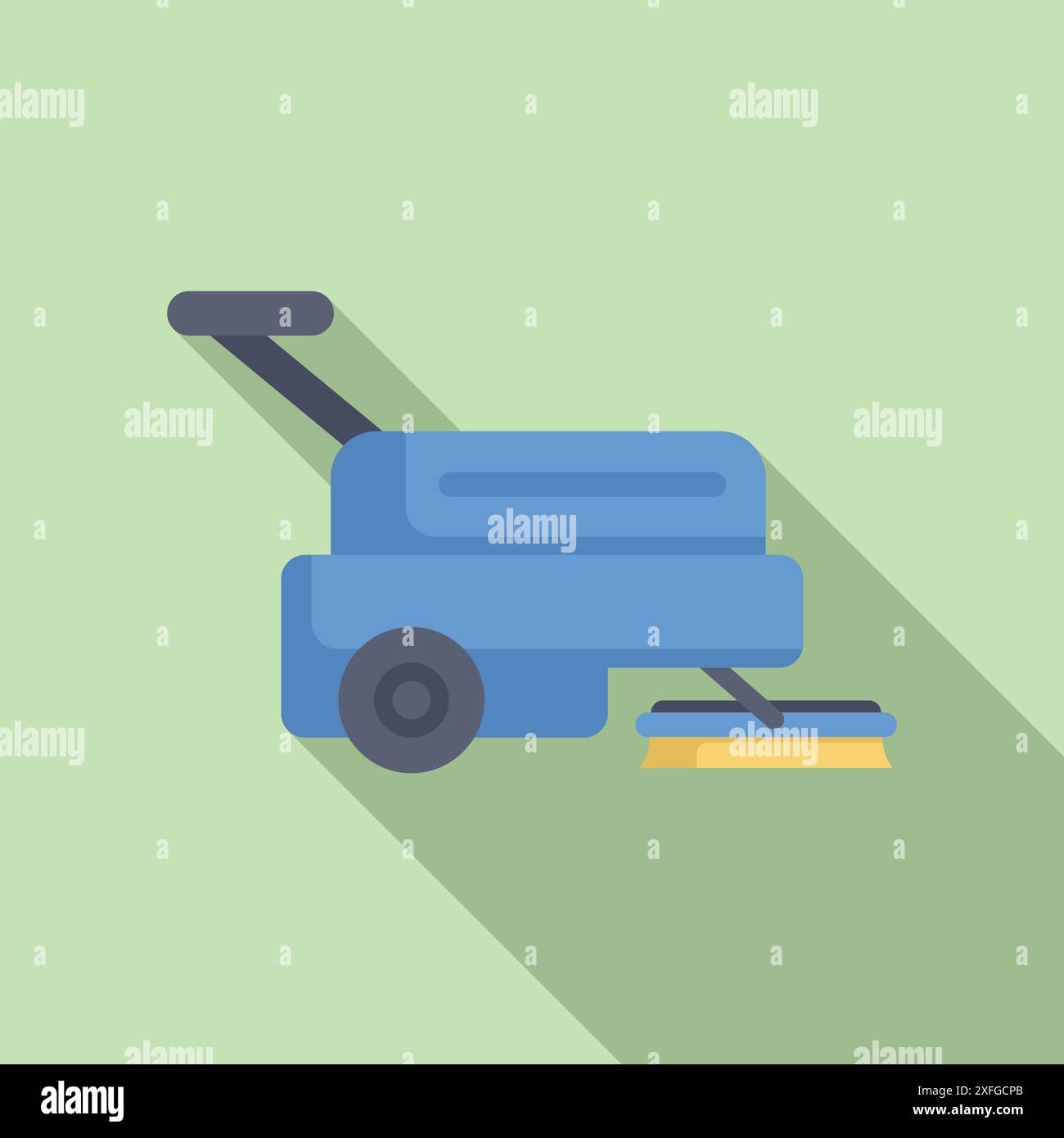 Professional cleaning machine using rotating brushes for floor cleaning ...
