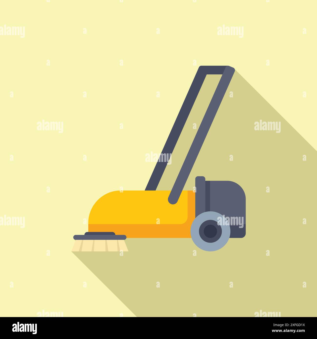 Cleaning machine using rotating brushes for scrubbing floor and keeping ...