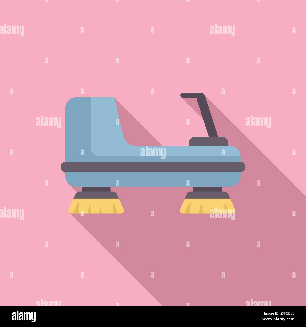 Cleaning machine with rotating brushes is removing dirt and dust from ...