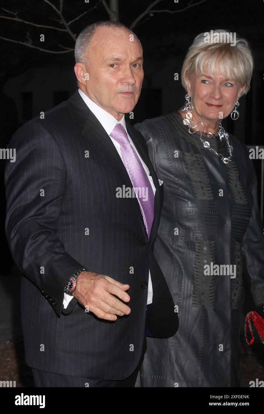 Raymond W. Kelly and wife Veronica Kelly attend the Vanity Fair party ...