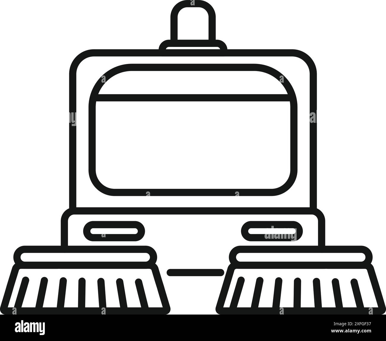 Industrial street cleaner Stock Vector Images - Alamy