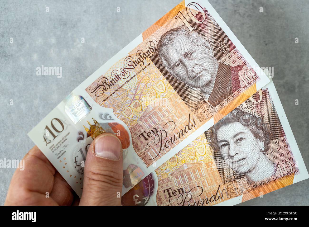 Charles iii 10 pound note hi-res stock photography and images - Alamy