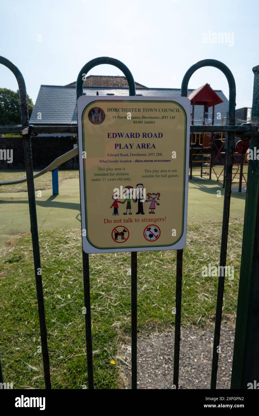 Edward Road Play Area, Dorchester, UK Stock Photo - Alamy