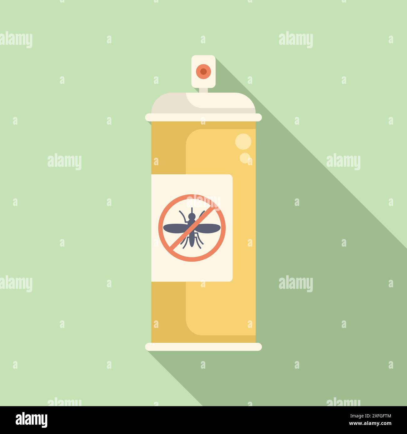 Yellow mosquito repellent spray protecting from malaria, zika and ...