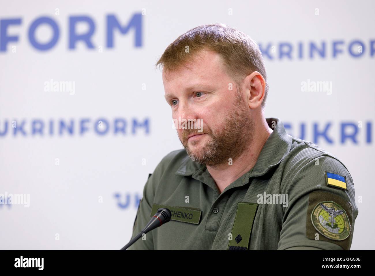 Kyiv, Ukraine. 03rd July, 2024. KYIV, UKRAINE - JULY 3, 2024 - Journalist and Ukrainian ...