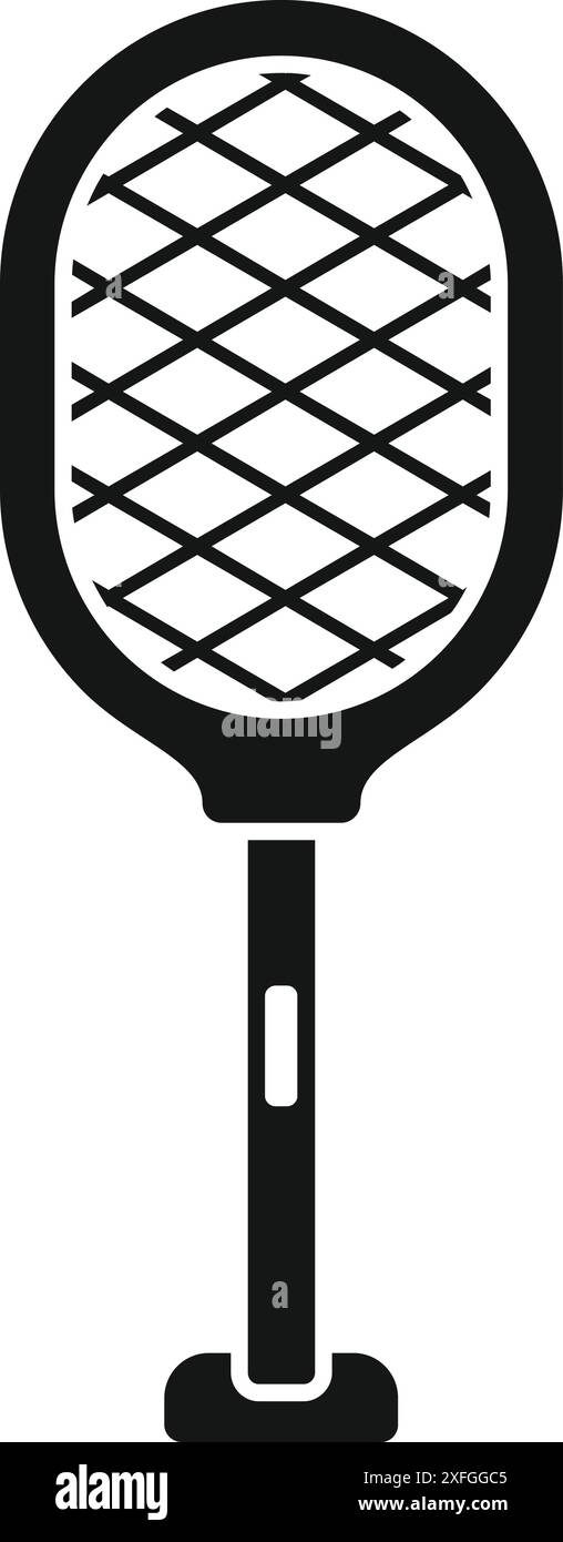 Black and white icon of a mosquito zapper standing upright, symbolizing ...