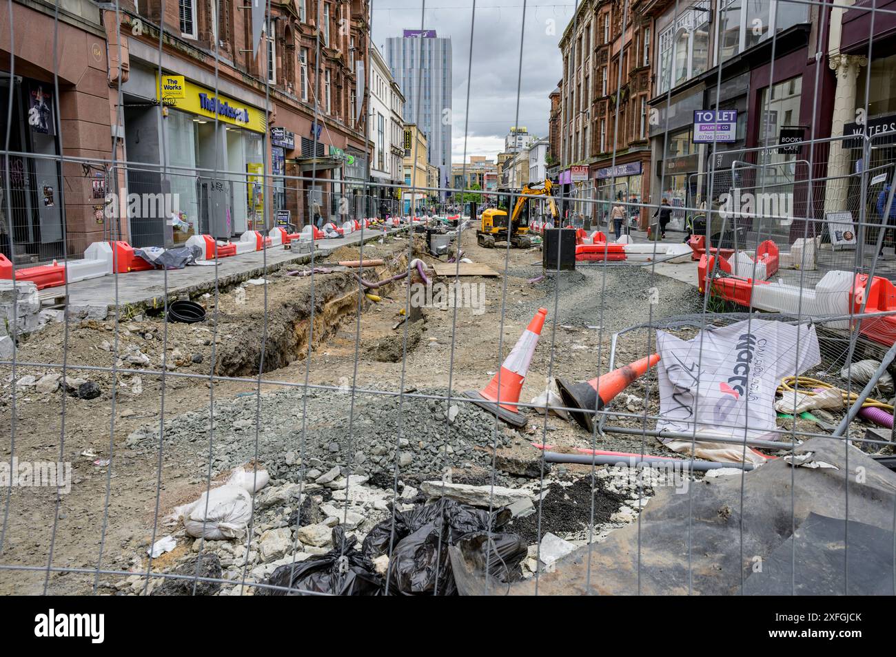 Building work continuing on Sauchiehall Street pedestrian precinct ...
