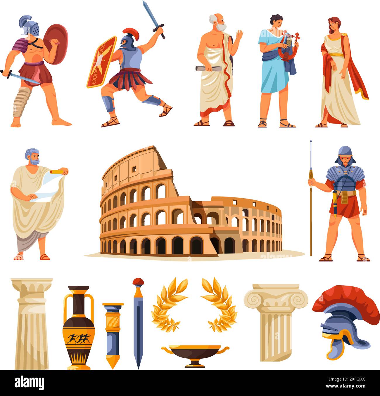 Ancient rome empire. Roman civilization people, greek culture religion ...