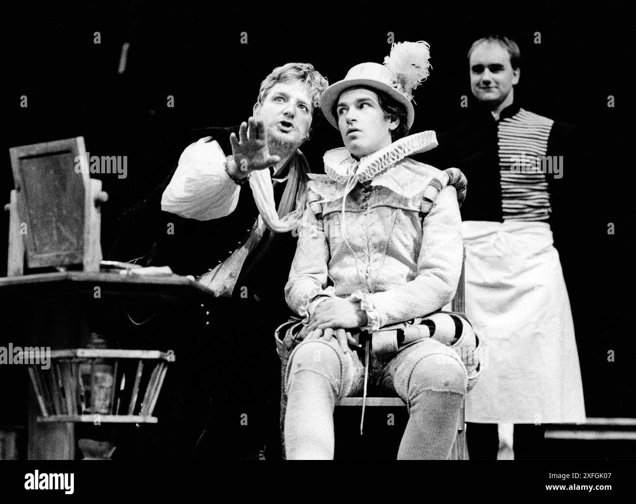 l-r: Simon Russell Beale (Ed Kno'well), Paul Greenwood (Master Stephen ...