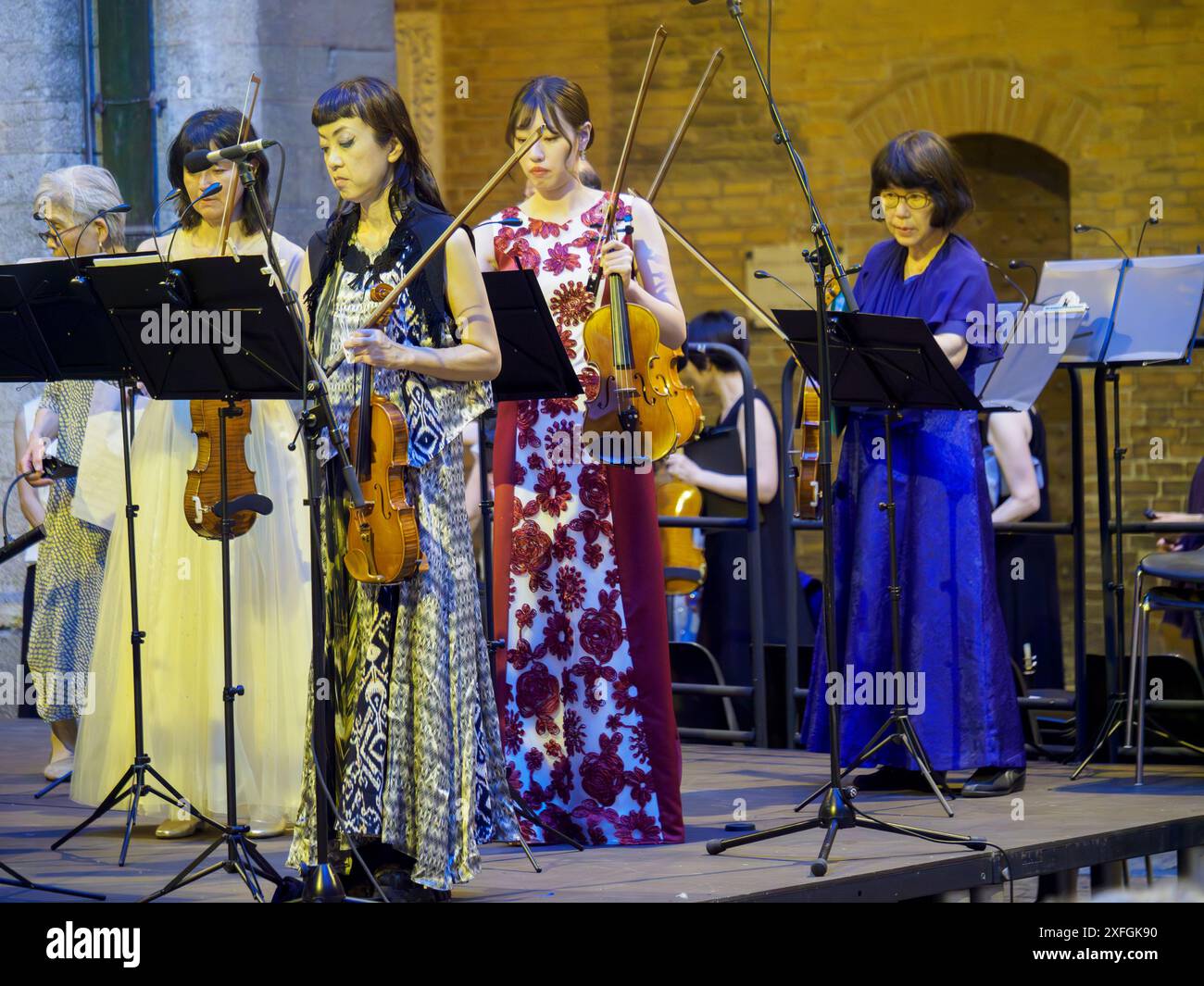 Cremona, Italy - June 28th 2024 Cremona Summer Festival Ensemble Miyaji ...