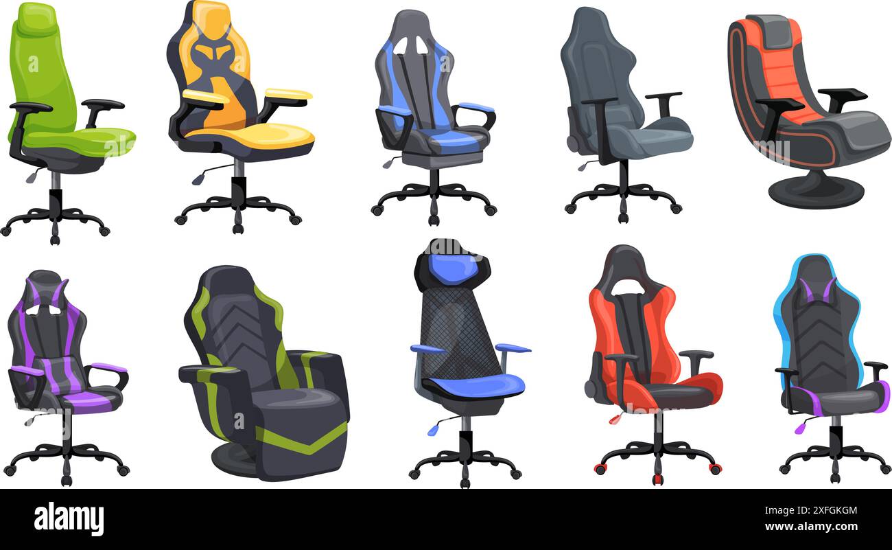 Professional gaming chairs Stock Vector Images - Alamy