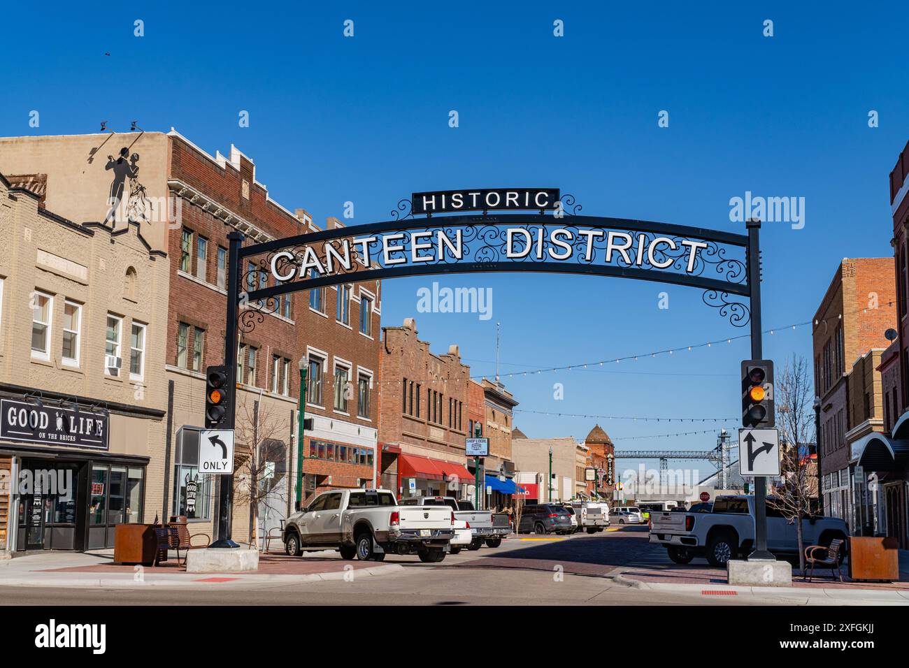 North Platte, NE, US-March 1, 2024: Sign at the entrance to the ...