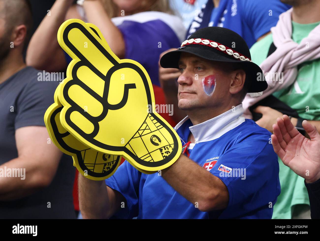 GELSENKIRCHEN, GERMANY - JUNE 30: Slovakia Fans during the UEFA EURO ...
