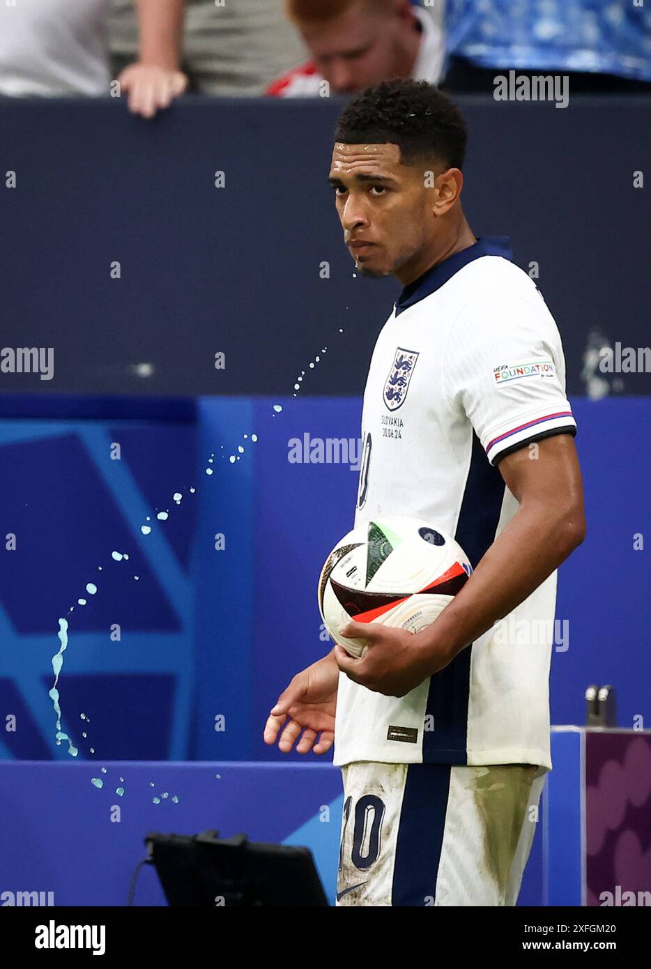 GELSENKIRCHEN, GERMANY - JUNE 30: Jude Bellingham of England looks on ...