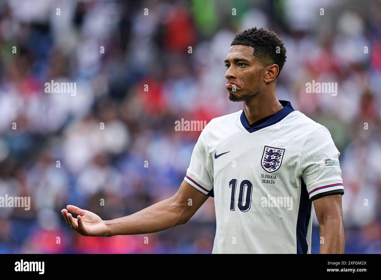 GELSENKIRCHEN, GERMANY - JUNE 30: Jude Bellingham of England looks on ...
