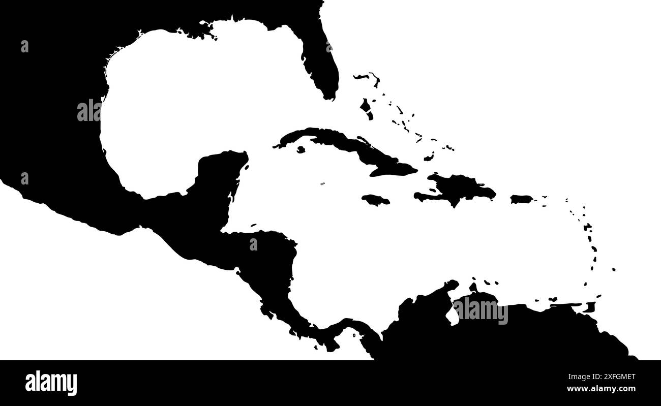 Dominican republic sea map Black and White Stock Photos & Images - Alamy