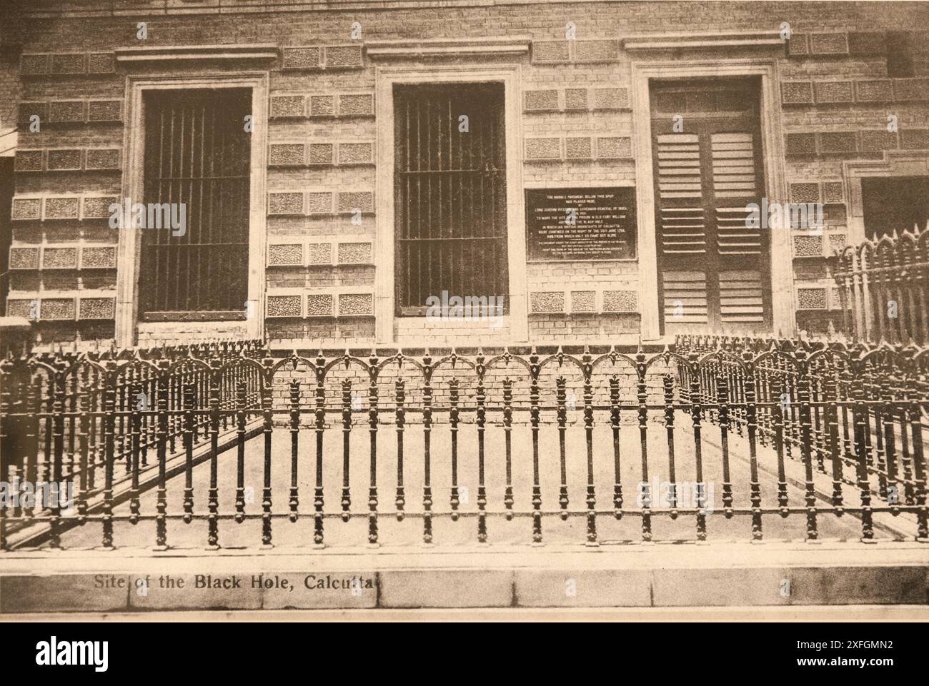 Site of the Black Hole, Calcutta. 1870-1920 photograph of Calcutta ...