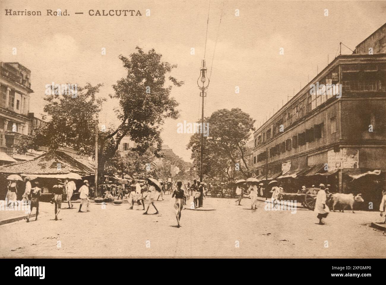 Harrison Road, Calcutta. 1870-1920 photograph of Calcutta (Kolkata ...