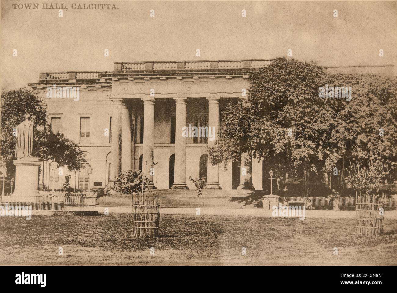 Town Hall, Calcutta. 1870-1920 photograph of Calcutta (Kolkata), India ...