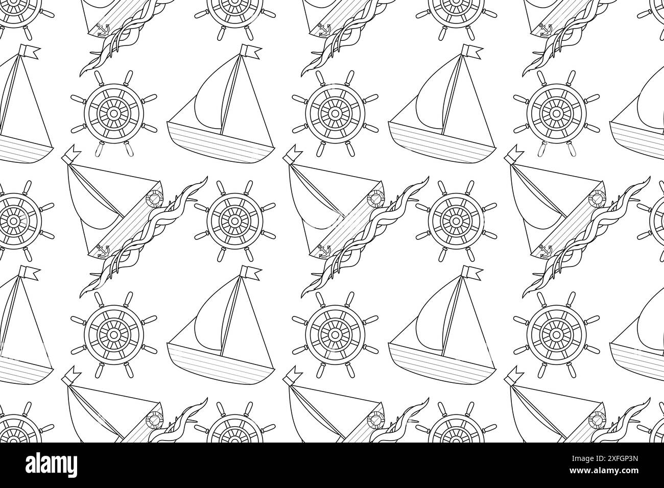 Vacation coloring pages Stock Vector Images - Alamy