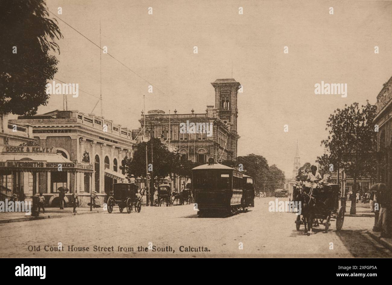Old Court House Street from the South, Calcutta. 1870-1920 photograph ...