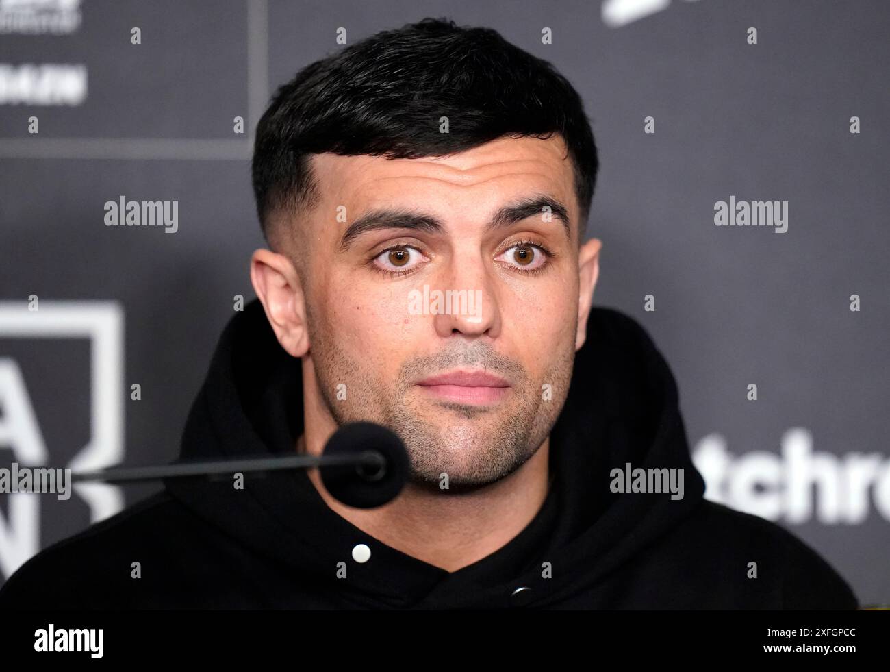 Boxer Jack Catterall during a press conference at Co-op Live ...
