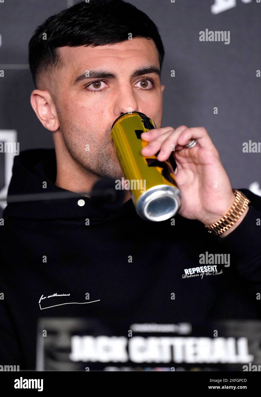 Boxer Jack Catterall during a press conference at Co-op Live ...