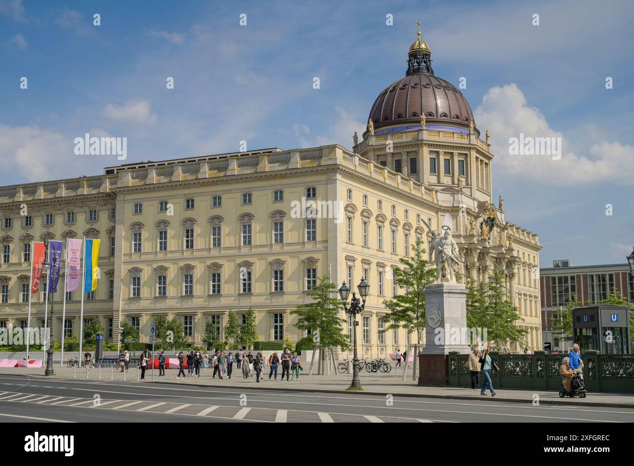 Nordfassade, Ecke Westfassade, Humboldt Forum, Schloßplatz, Mitte ...