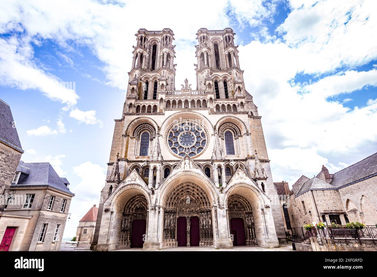 LAON FRANCE, JUNE 11, 2024 : exteriors and architectural details of ...
